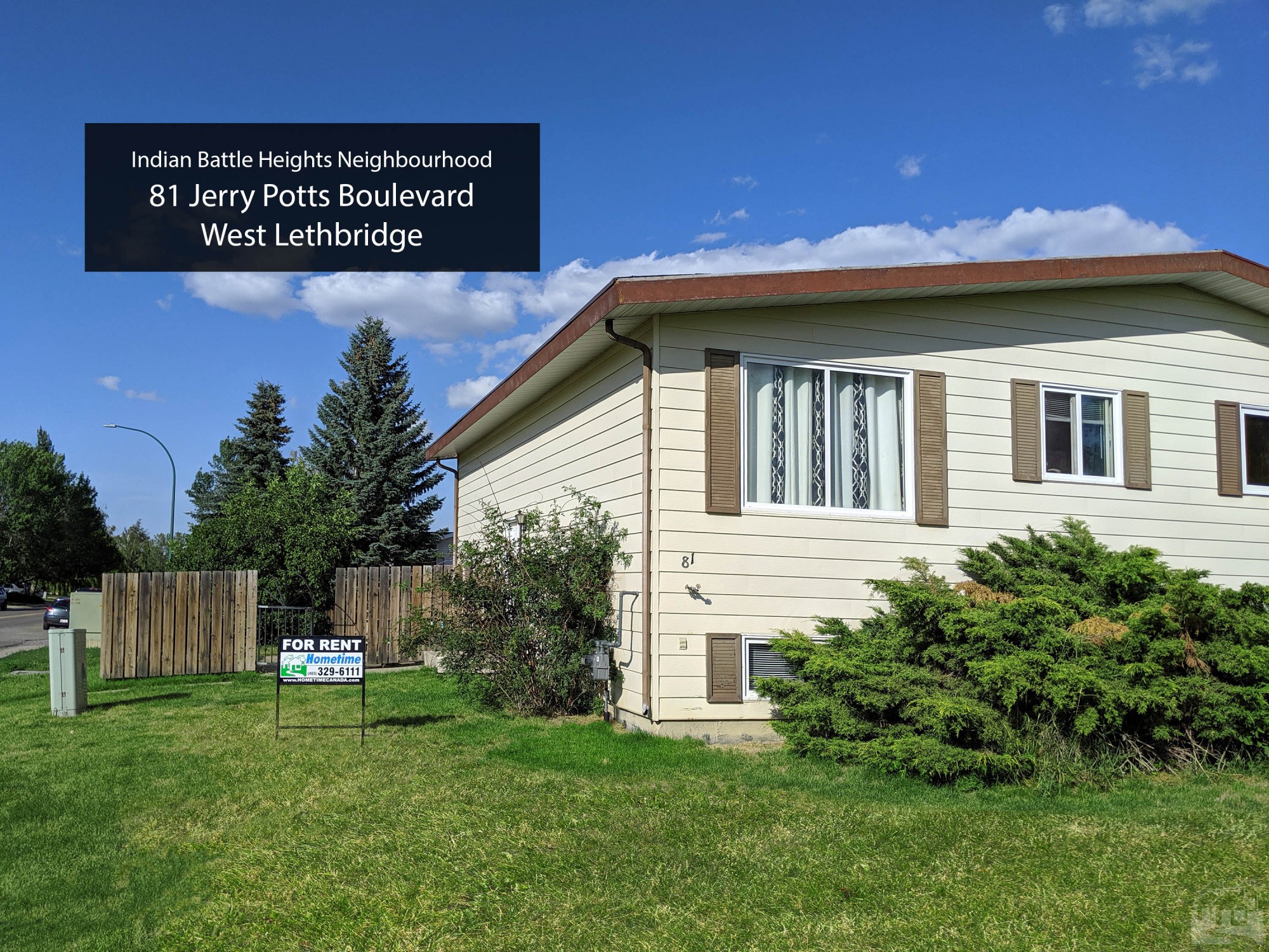 81 Jerry Potts Boulevard (Hometime Property Services Ltd.)